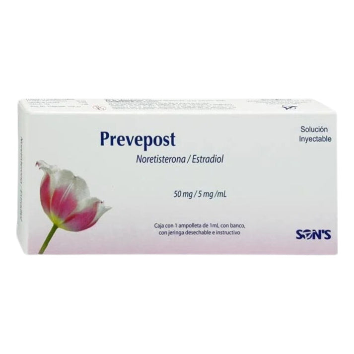 Prevepost Noretisterona Estradiol50 Mg/5 Mg Caja 1 Ampolleta – Mercadofarma